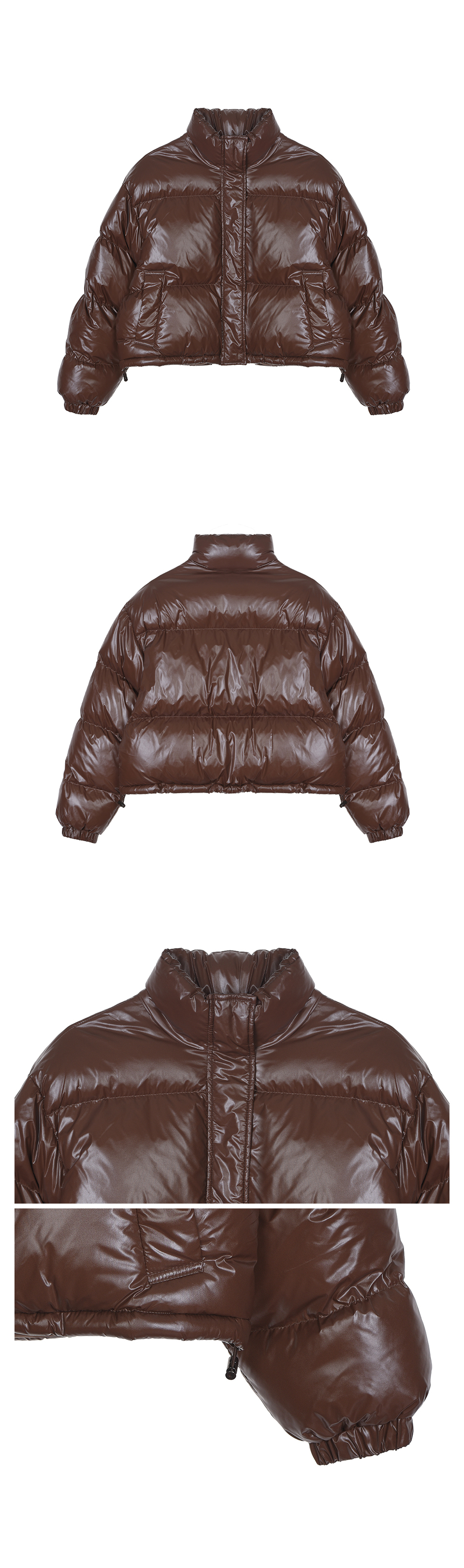 SENSE CROP PUFFER PADDING_CLASSIC BROWN - 감도 깊은 취향 셀렉트샵 29CM